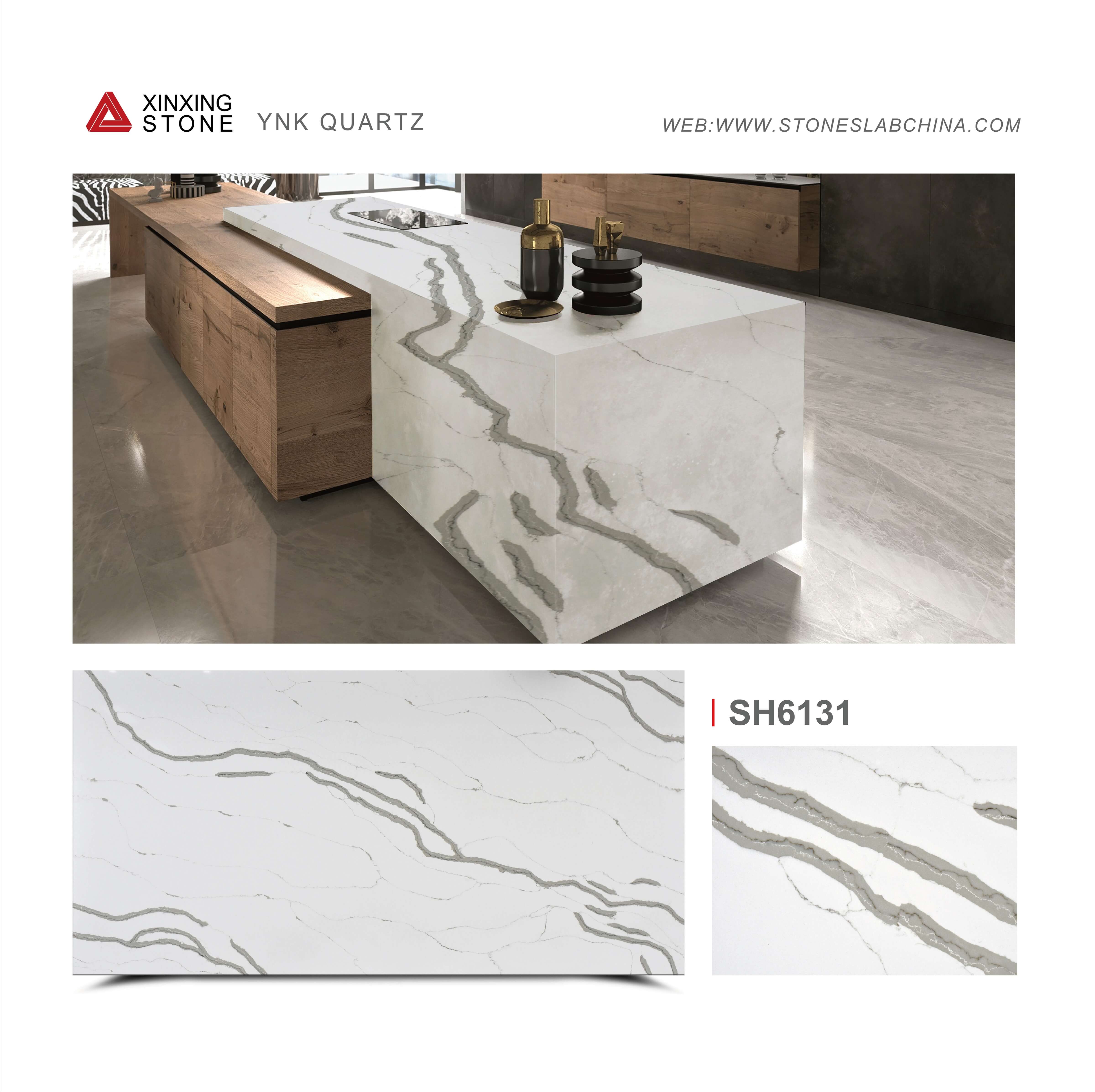 Calacatta Murano Quartz SH6131 from China manufacturer - XINXING QUARTZ